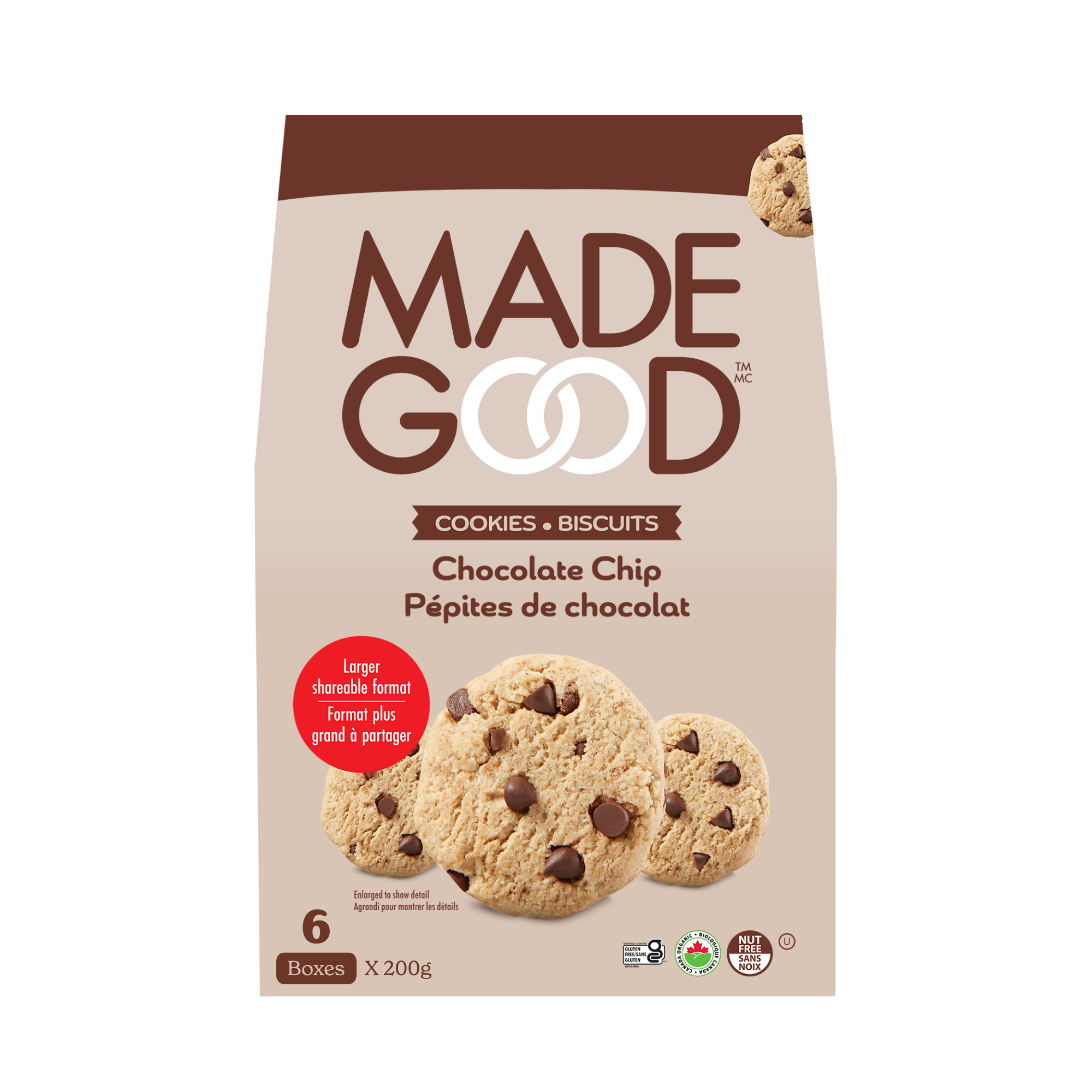 NEW! MadeGood Chocolate Chip Crunchy Cookies (Value 6-Pack ...