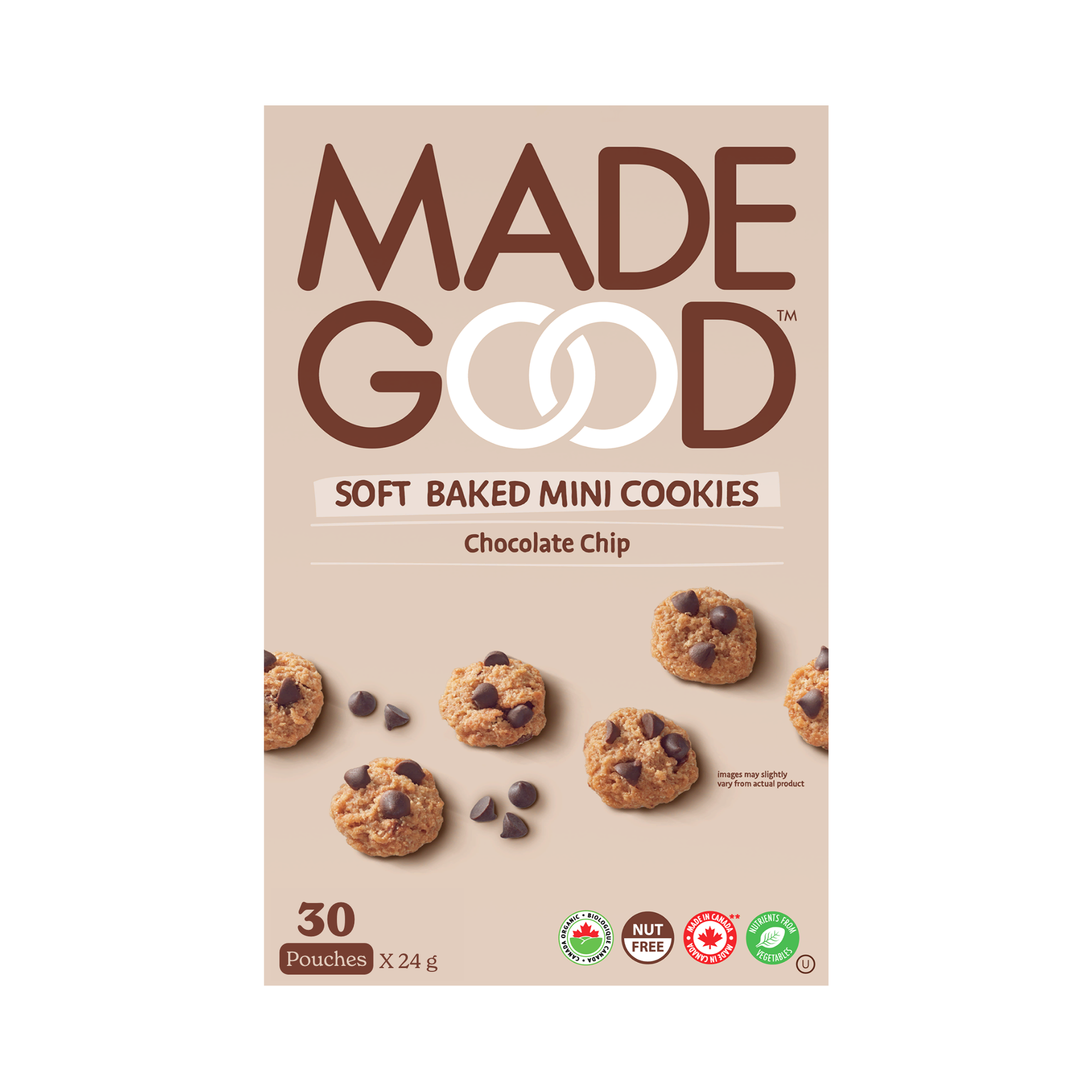 MadeGood Chocolate Chip Soft Baked Mini Cookies | Organic, non-GMO ...