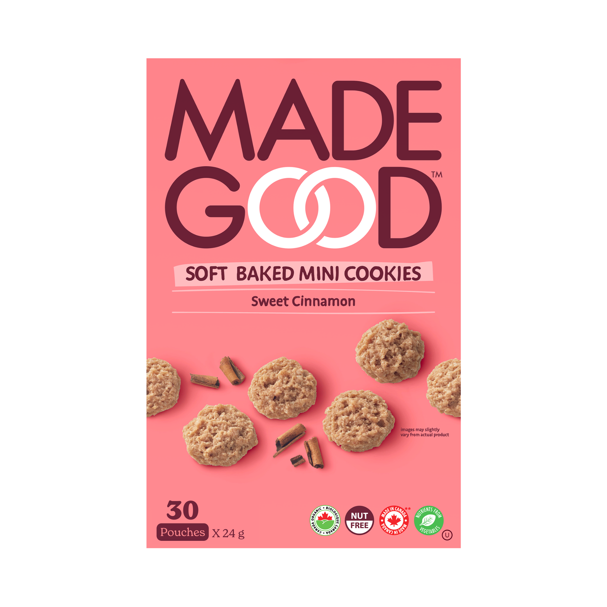 MadeGood Sweet Cinnamon Soft Baked Mini Cookies | Organic, non-GMO ...