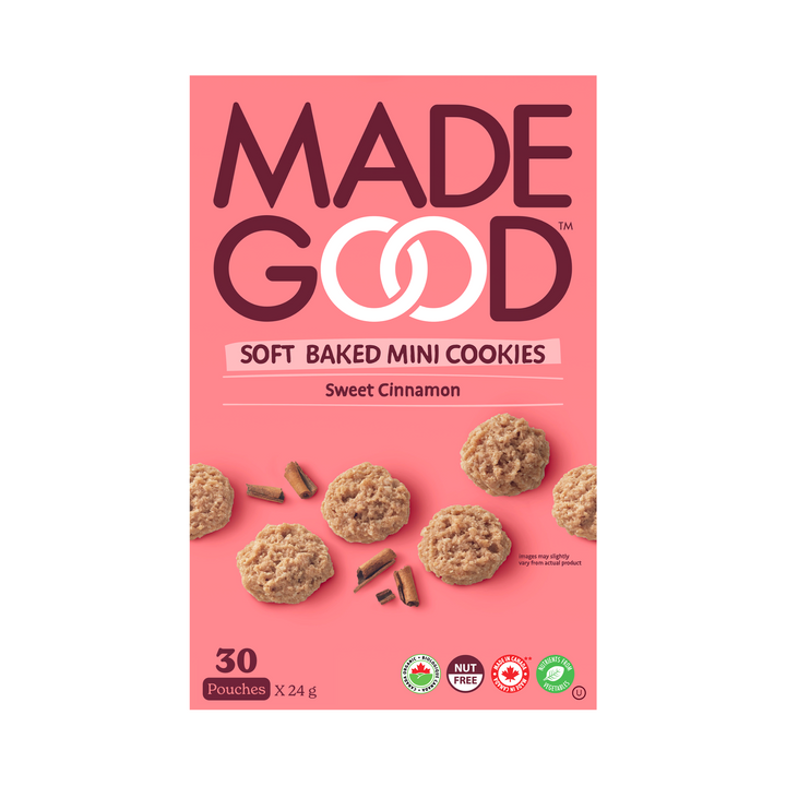 MadeGood Sweet Cinnamon Soft Baked Mini Cookies | Organic, non-GMO ...
