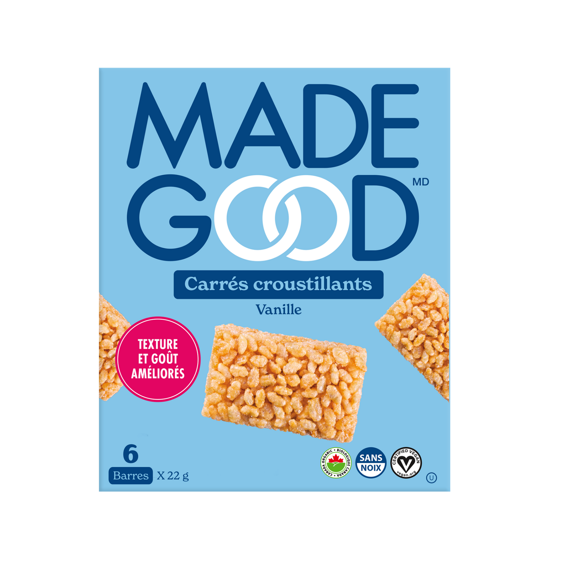NEW! MadeGood Vanilla Crispy Squares | Organic, non-GMO, Nut-free ...