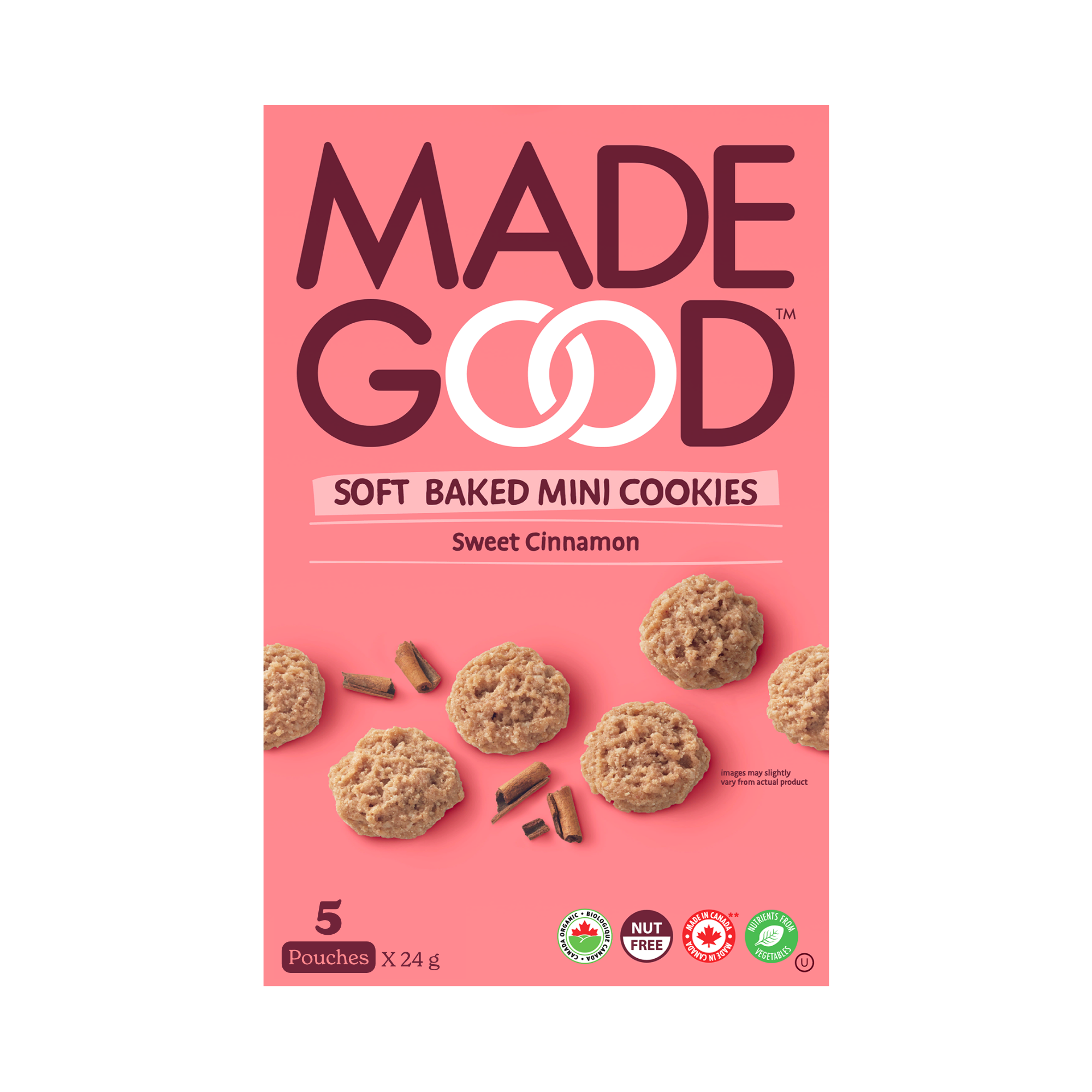 MadeGood Sweet Cinnamon Soft Baked Mini Cookies | Organic, non-GMO ...